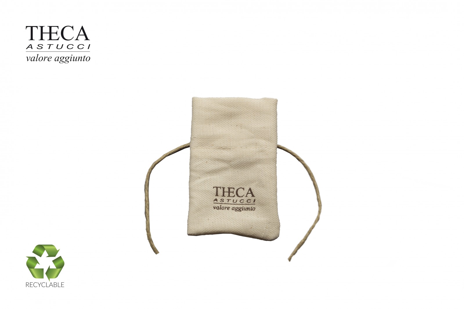 Natural canvas pouch 55x85(60) - Jewellery pouches