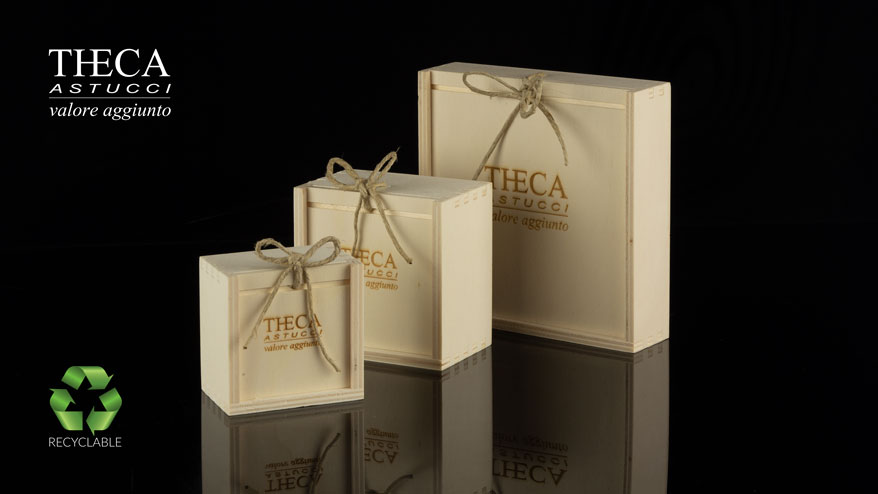 Varnished wooden box - Theca Astucci
