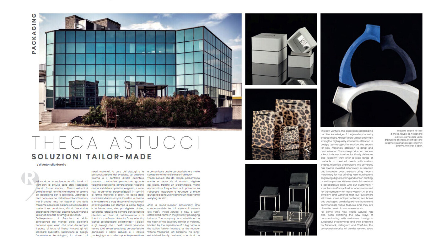 Theca astucci, the Best Jewelry boxes near Valenza (Italy)